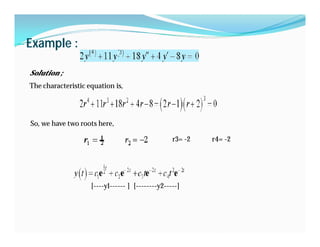 Higher Differential Equation | PDF