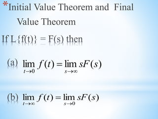 Differential equation and Laplace Transform | PPT