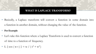 LAPLACE TRANSFORM (Differential Equation) | PDF
