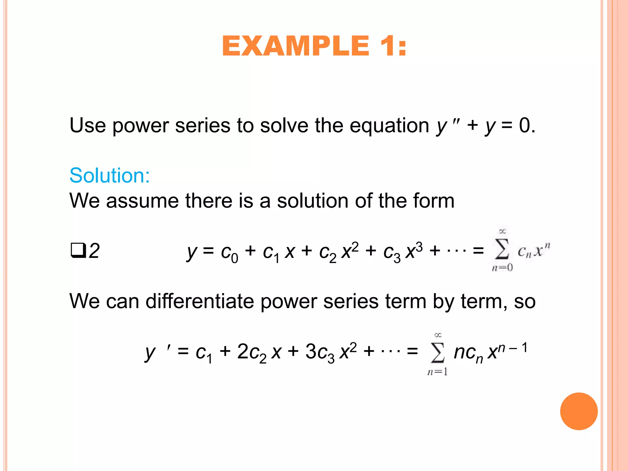 Differential equation | PPTX | Physics | Science