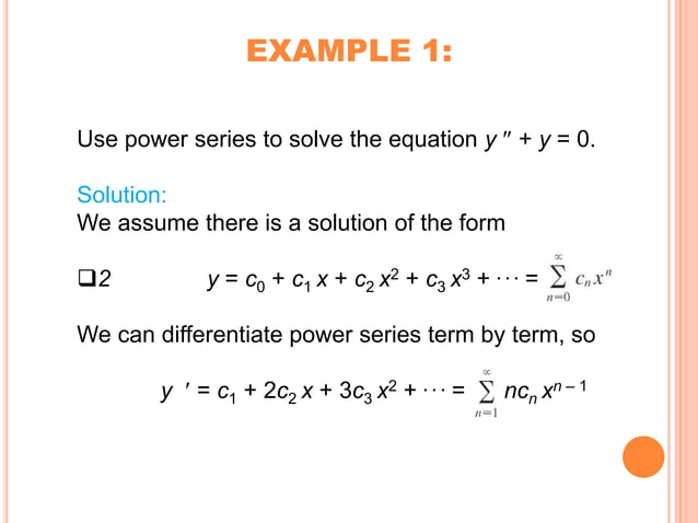 Differential equation | PPTX | Physics | Science