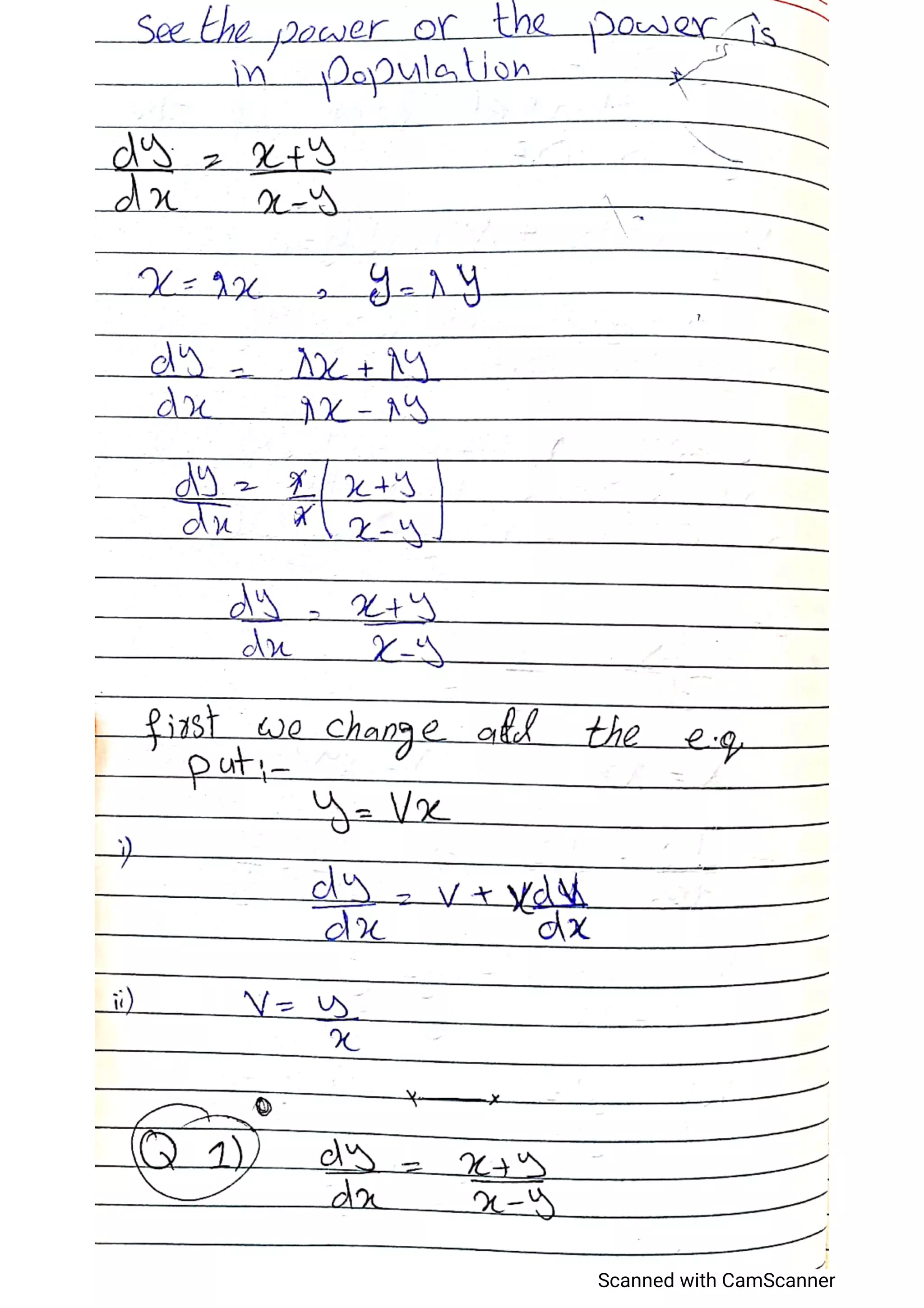 Differential equation handwritten notes in pdf | PDF