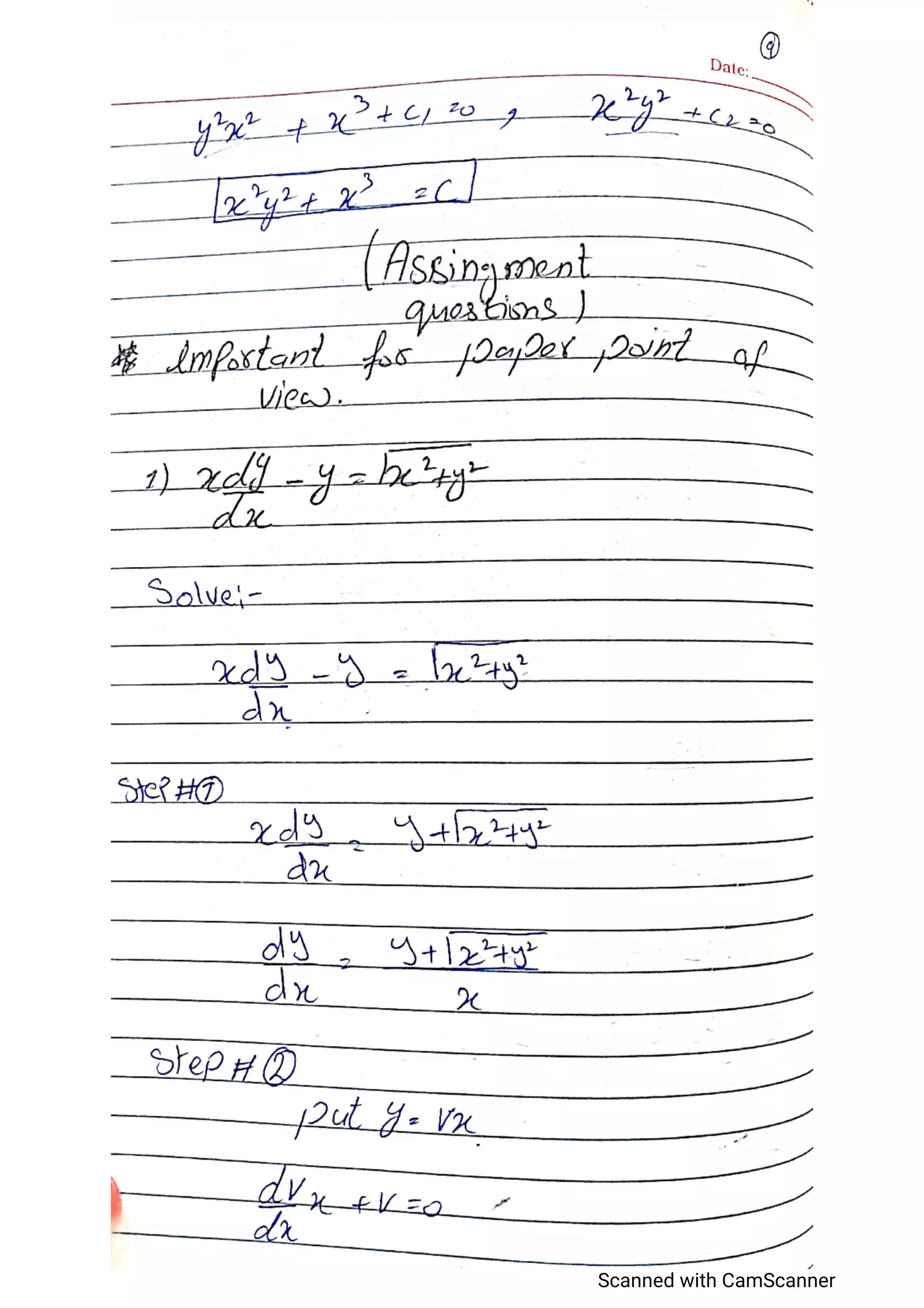 Differential equation handwritten notes in pdf | PDF