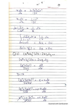 Differential equation handwritten notes in pdf | PDF