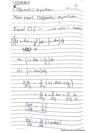 Differential equation handwritten notes in pdf | PDF