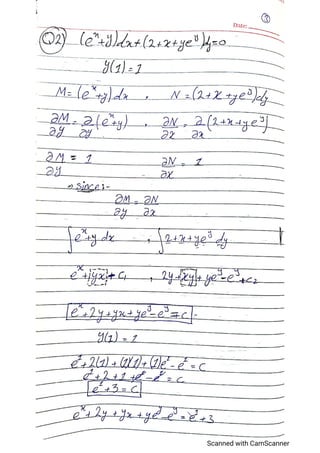 Differential equation handwritten notes in pdf | PDF