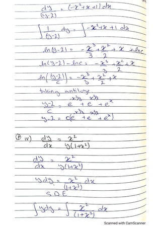 Differential equation handwritten notes in pdf | PDF