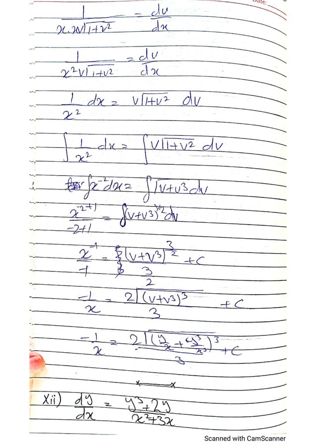 Differential Equation Handwritten Notes In Pdf