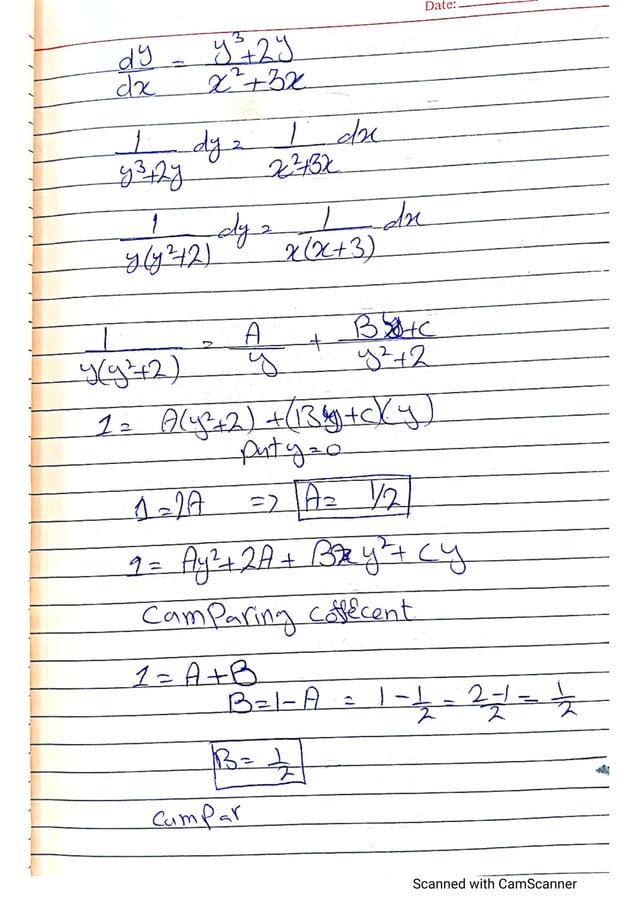Differential equation handwritten notes in pdf