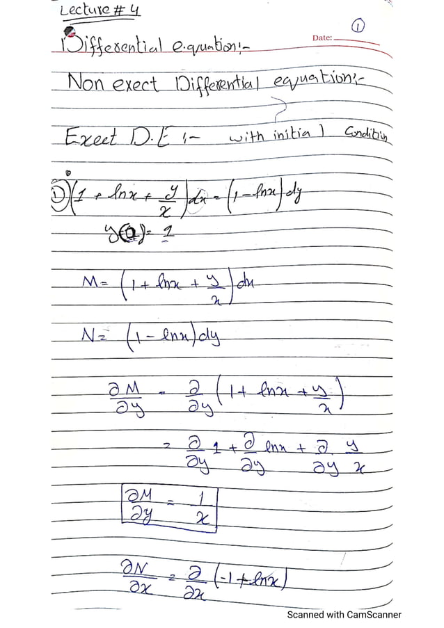 Differential equation handwritten notes in pdf | PDF