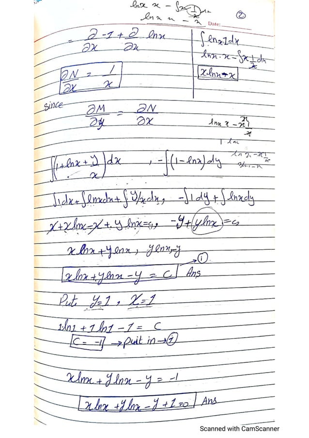 Differential equation handwritten notes in pdf