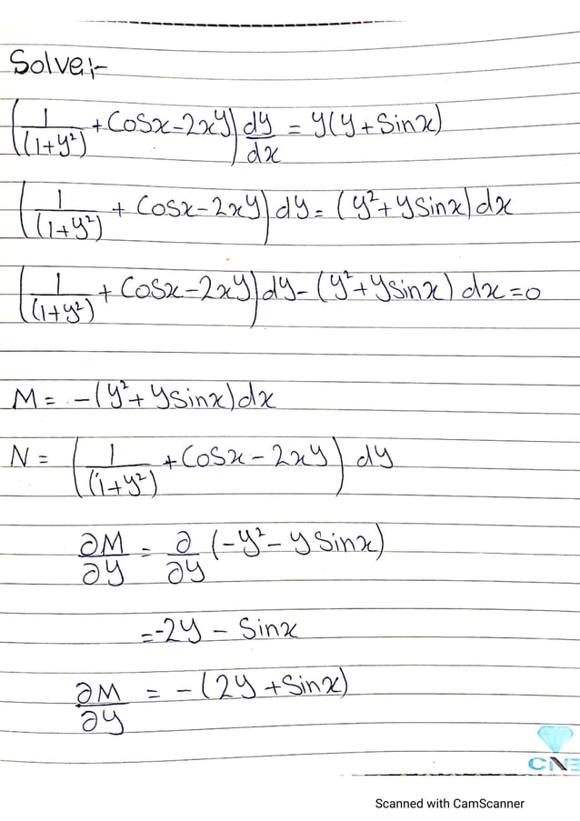 Differential equation handwritten notes in pdf