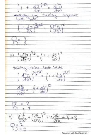 Differential equation handwritten notes in pdf | PDF