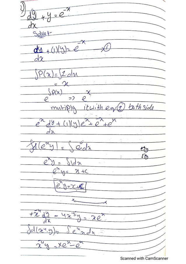 Differential equation handwritten notes in pdf