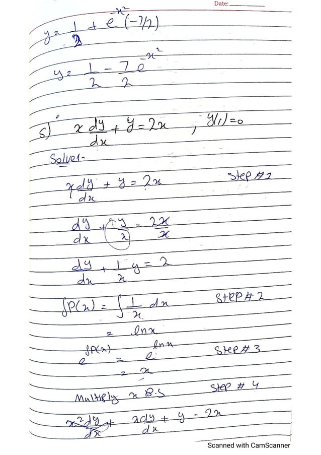 Differential equation handwritten notes in pdf