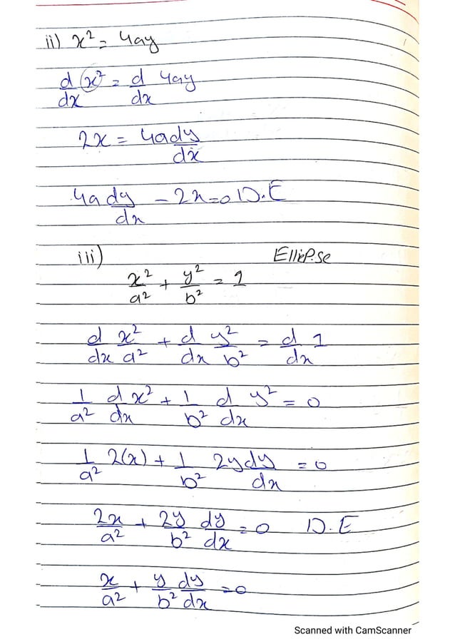 Differential equation handwritten notes in pdf