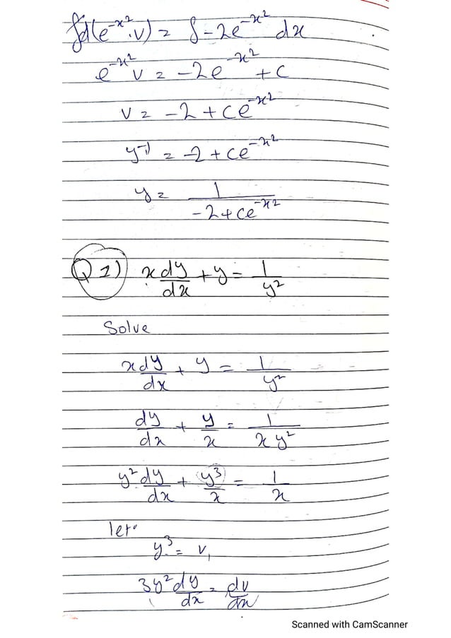 Differential equation handwritten notes in pdf