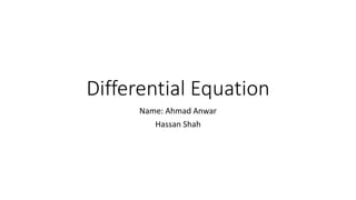 Differential Equation.pptx free download | PPT
