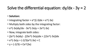 Differential Equation.pptx free download | PPT