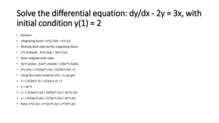 Differential Equation.pptx free download | PPT