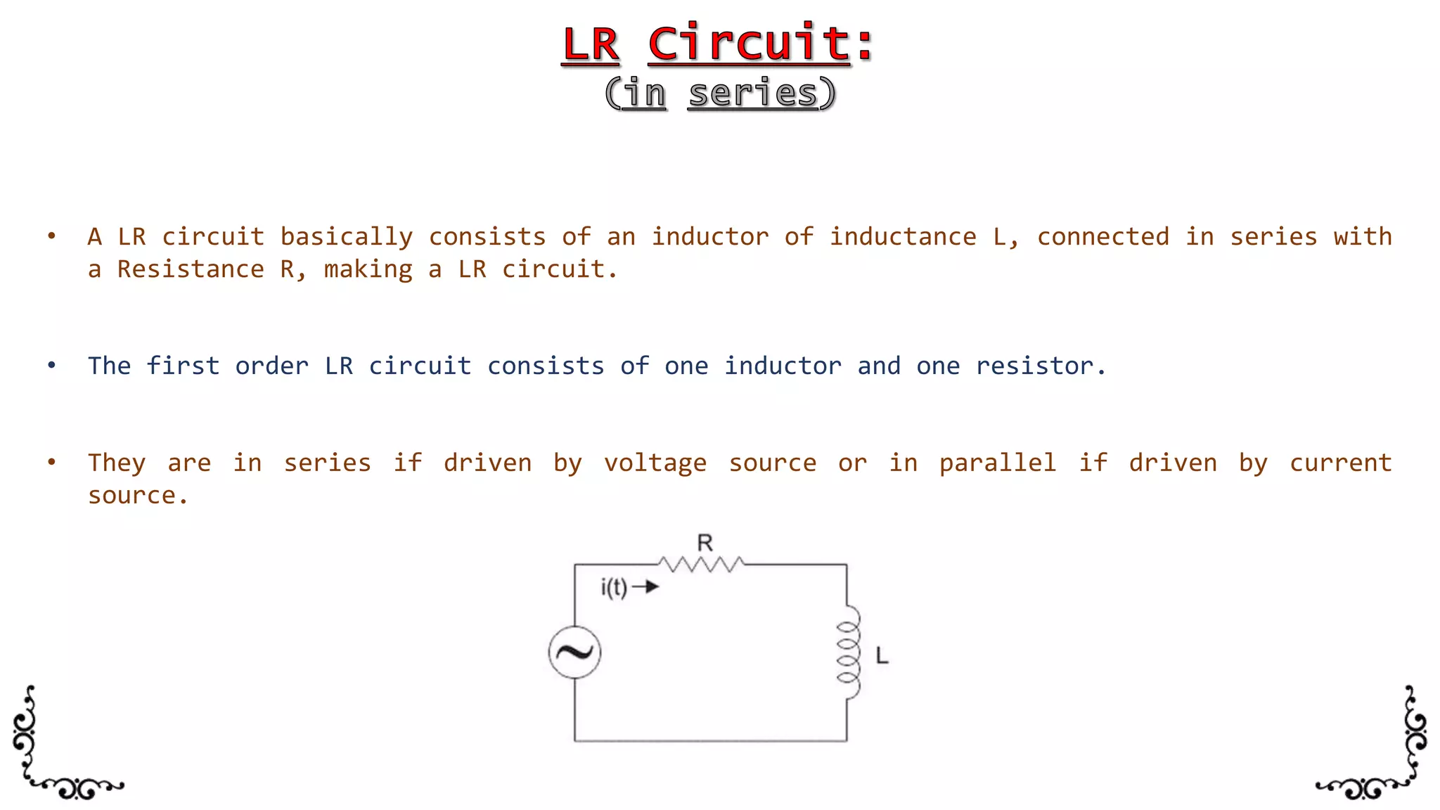 Differential Equation and its Application in LR circuit | PPTX