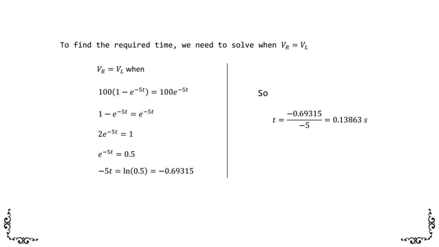 Differential Equation and its Application in LR circuit | PPTX