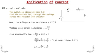 Differential Equation and its Application in LR circuit | PPTX