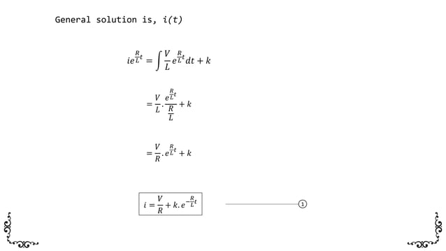 Differential Equation and its Application in LR circuit | PPTX