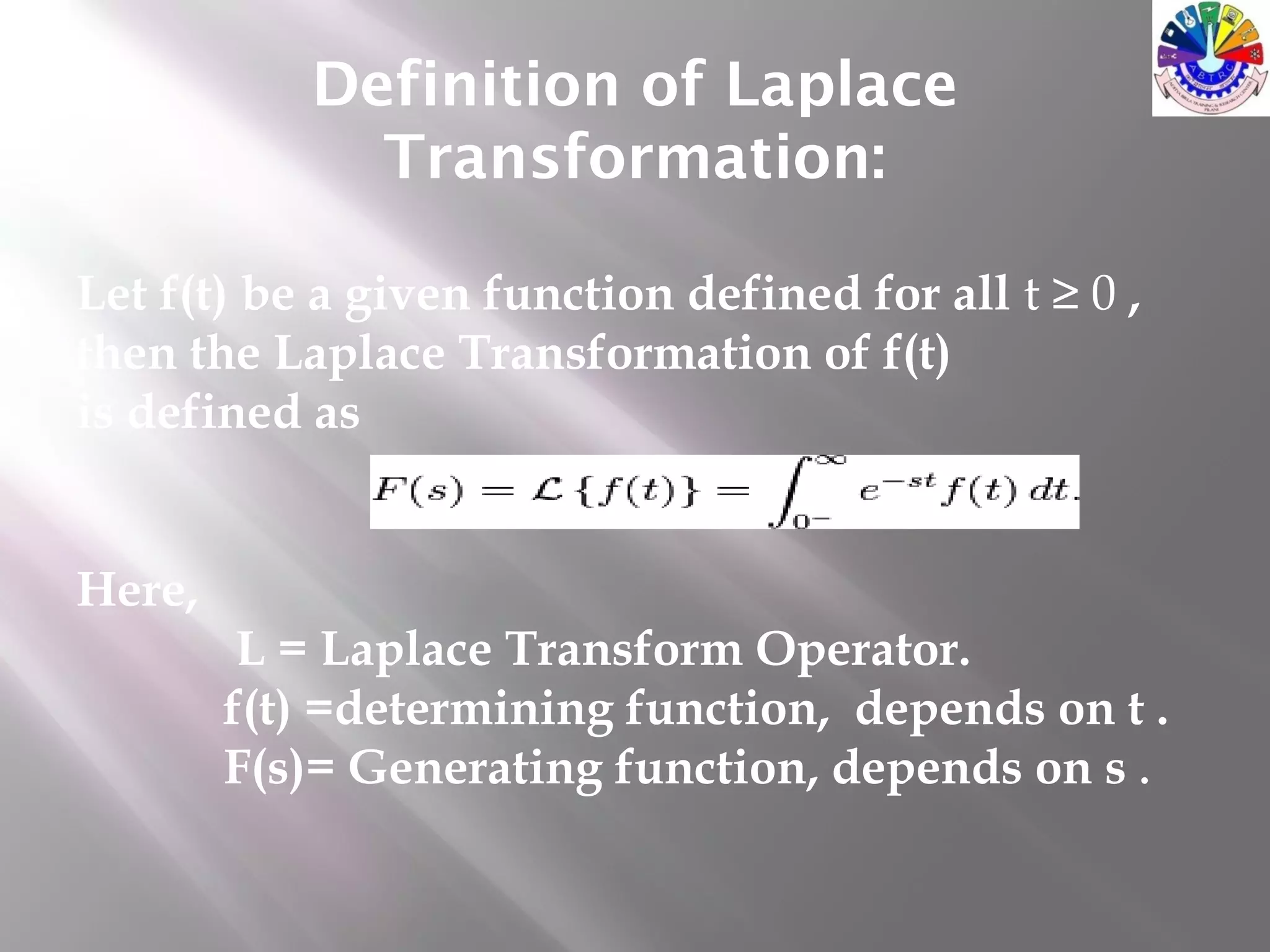 Differential equation & laplace transformation with matlab | PPT