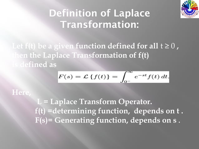 Differential equation & laplace transformation with matlab | PPT