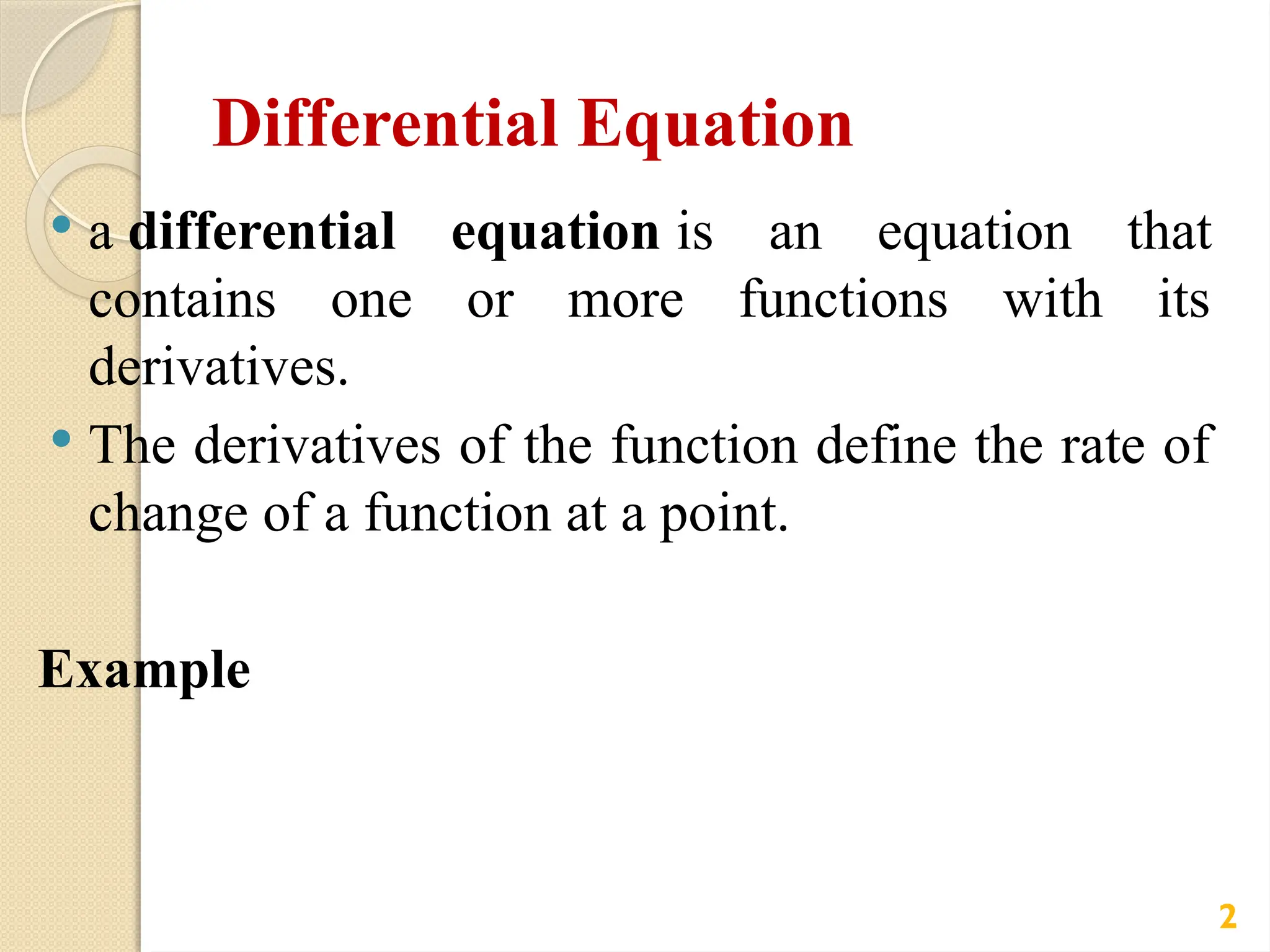 Differential Equation Basic DefinitionsPPT .pptx