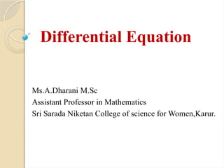 Differential Equation Basic DefinitionsPPT .pptx