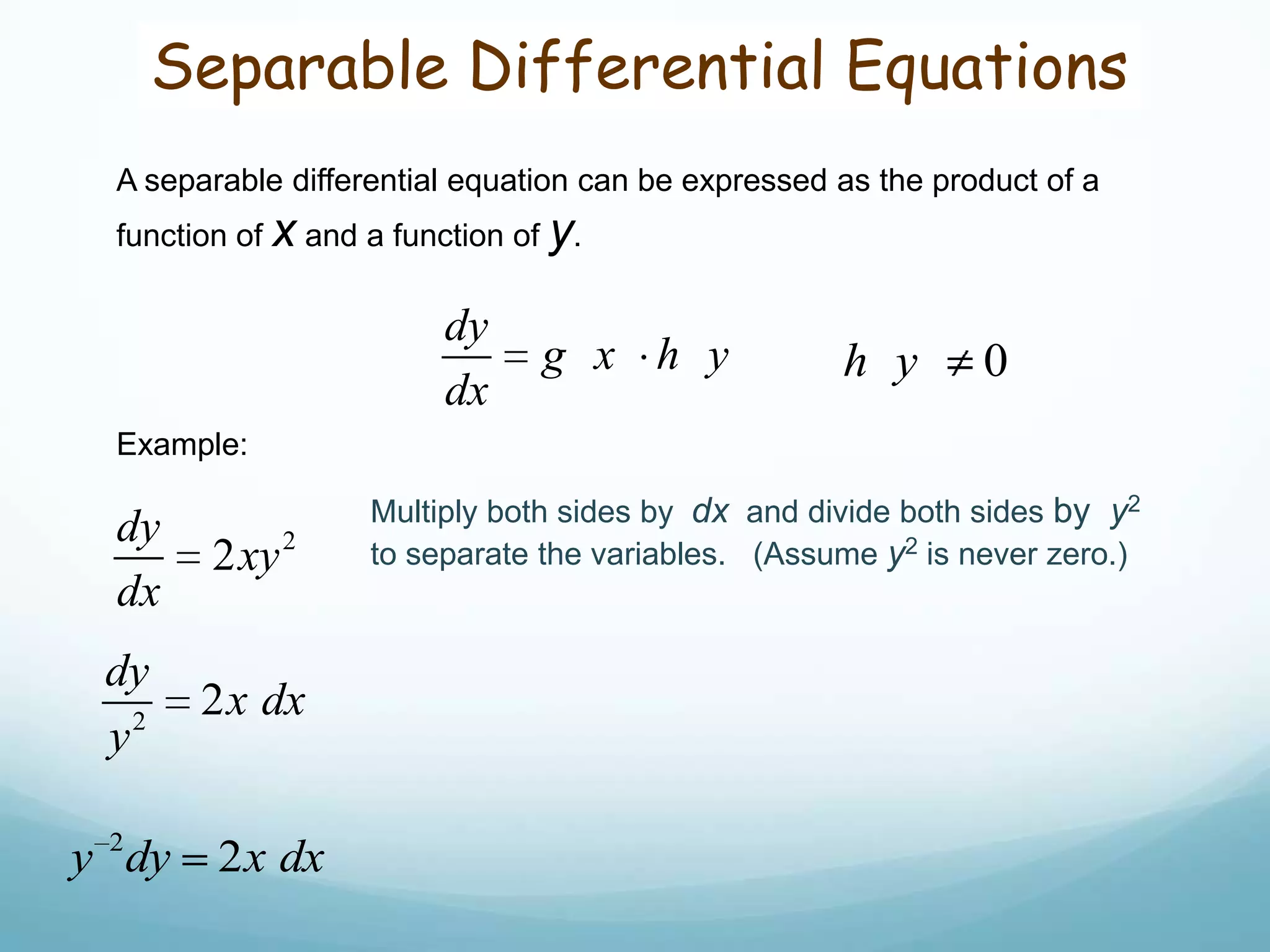 Differential equations | PPTX