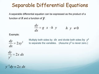 Differential equations | PPTX