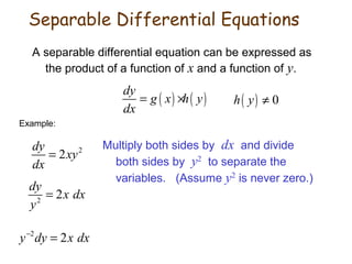 Differential equations | PPT