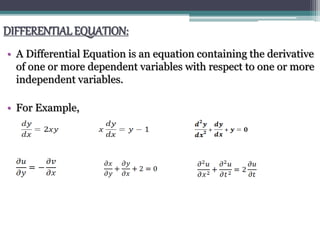 Differential equations | PPTX