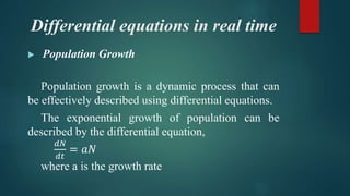 Differential equations | PPTX
