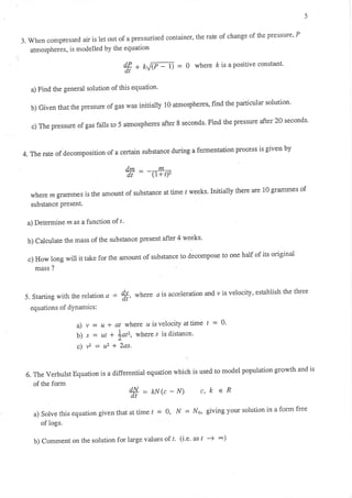 Differential equations | PDF