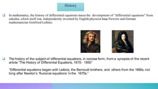 Differential equations | PPTX