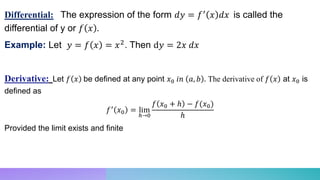 Differential equations | PPTX