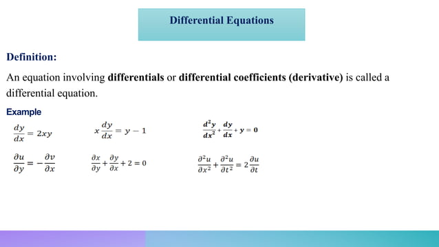 Differential equations | PPT