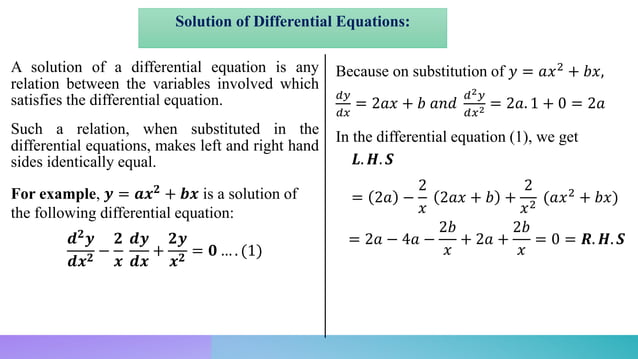 Differential equations | PPT