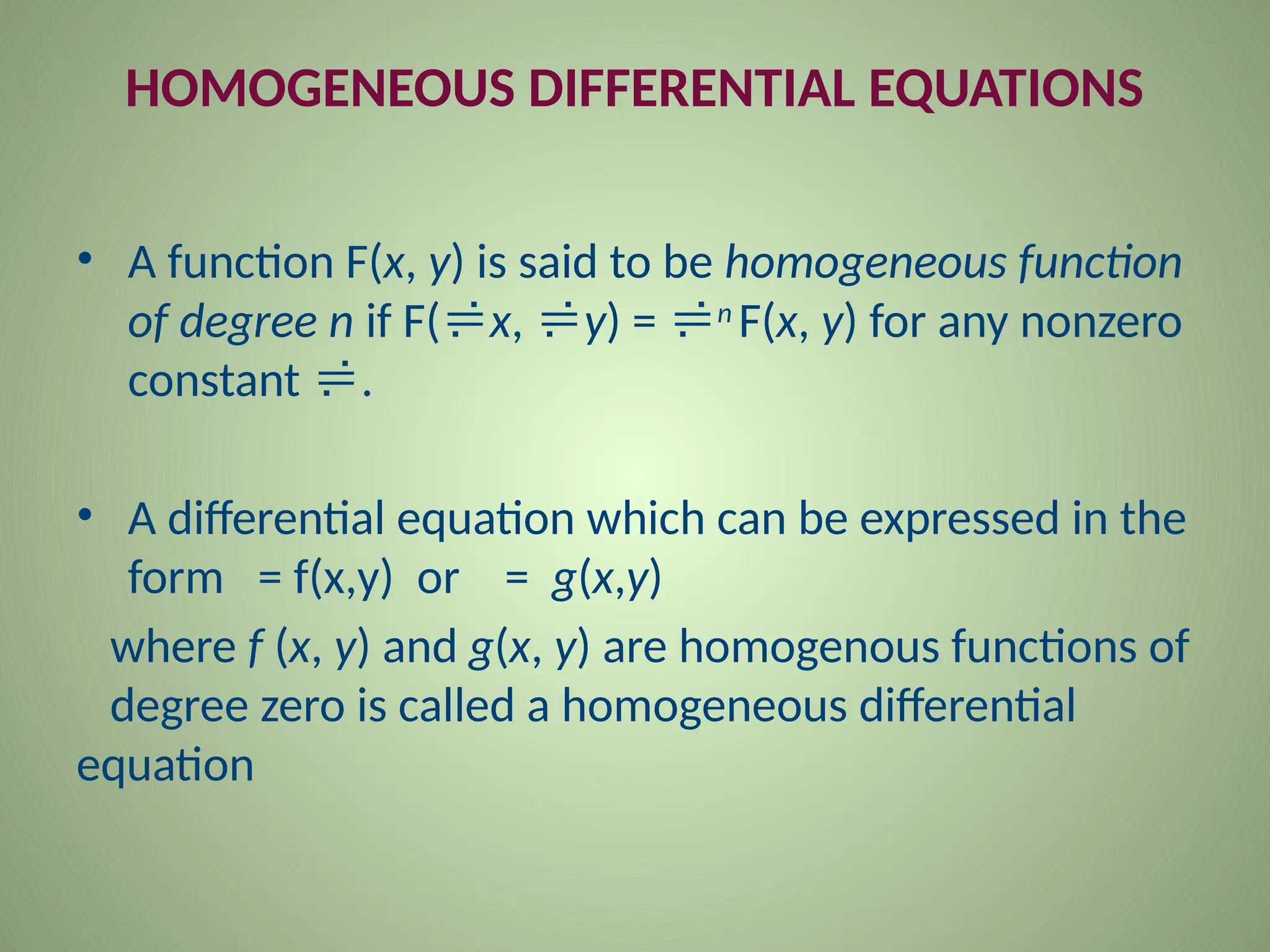 Differential Equations Class 12 Maths Chapter | PPTX