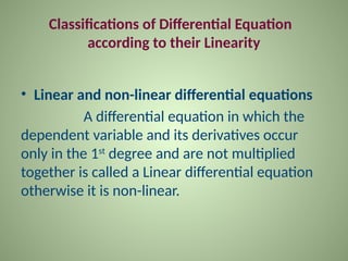 Differential Equations Class 12 Maths Chapter | PPTX