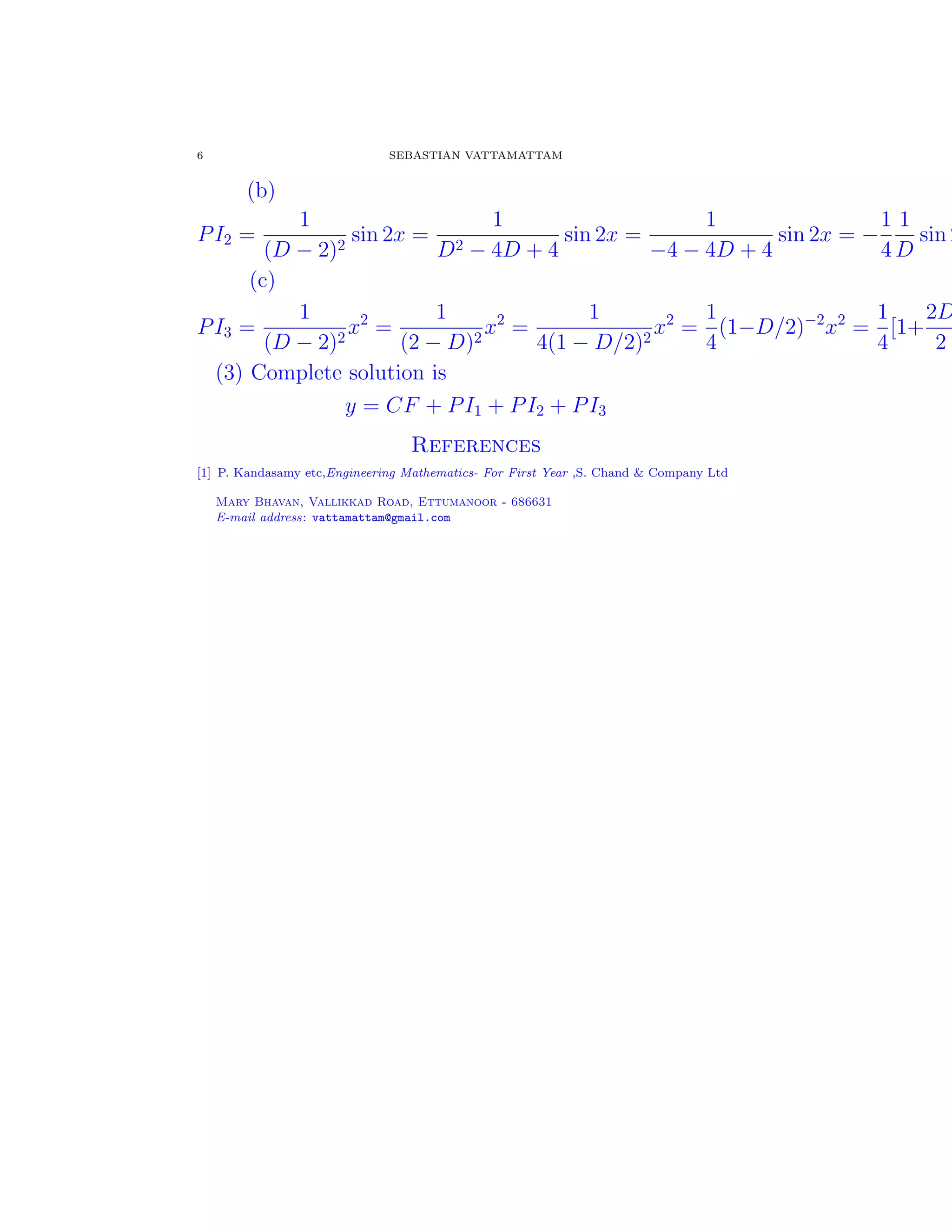 Linear Differential Equations1 | PDF