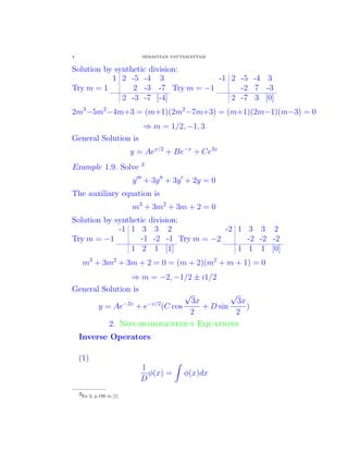 Linear Differential Equations1 | PDF | Physics | Science