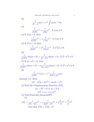 Linear Differential Equations1 | PDF | Physics | Science