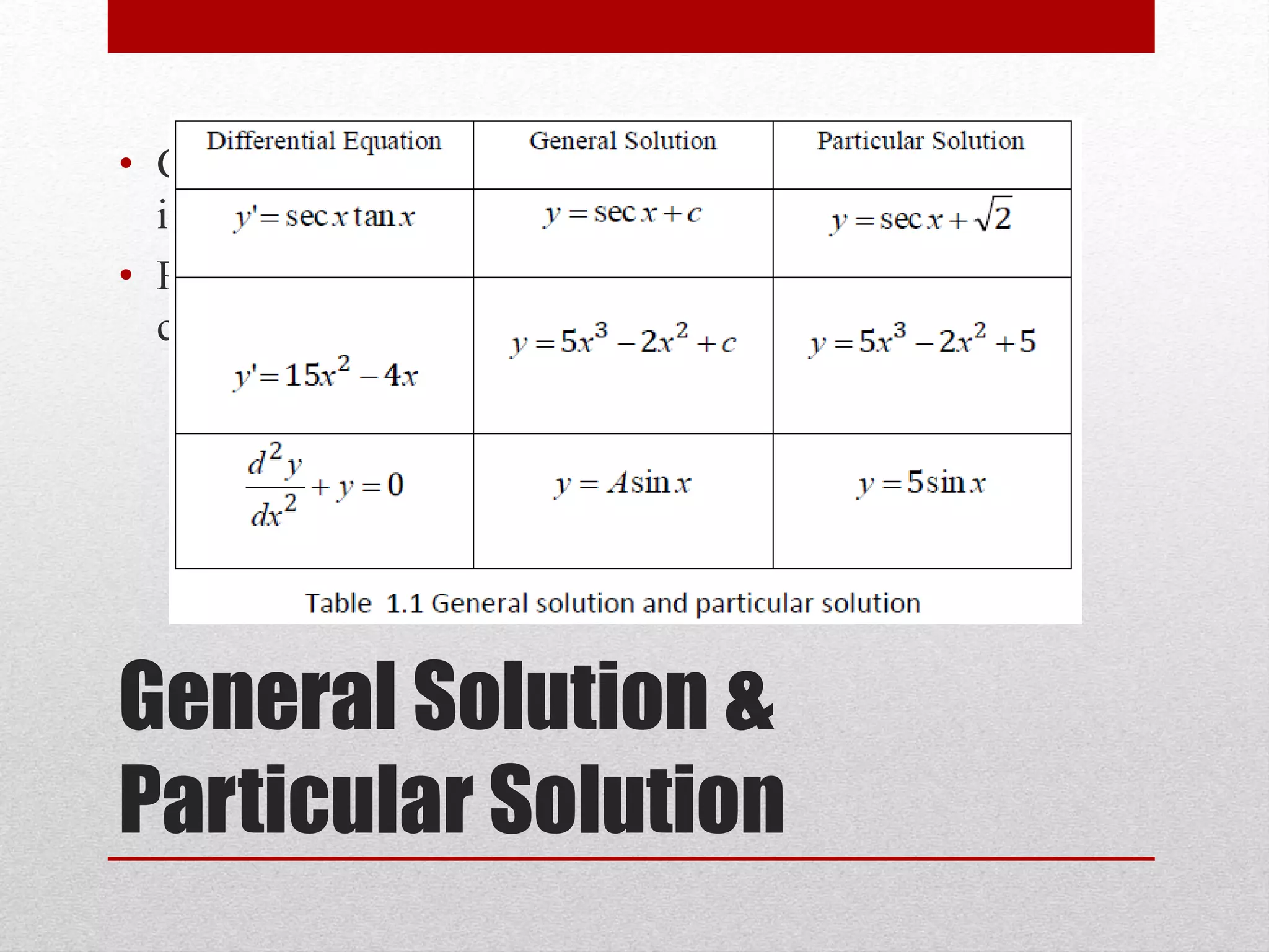 Differential equations intro | PPTX