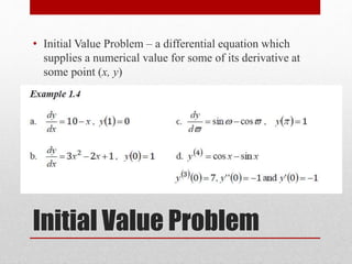 Differential equations intro | PPT