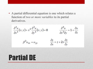 Differential equations intro | PPTX